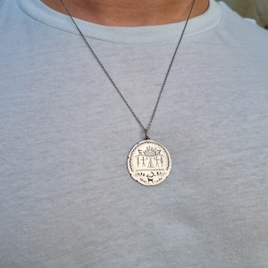 SHAMAN Medallion, 925k Sterling Silver Shaman Necklace, Pagan Talisman ...