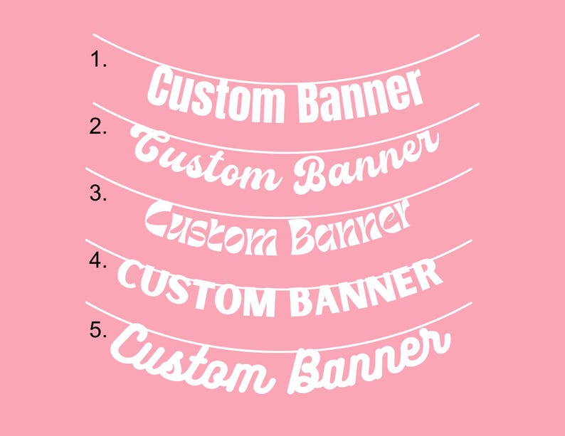 Custom Paper Party Banner: 5" Letters, Bachelorette, Birthday - Etsy
