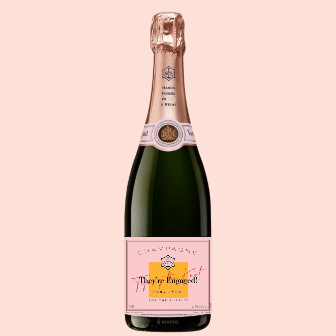 Veuve Clicquot Inspired Custom Label | Custom Champagne Label - Etsy