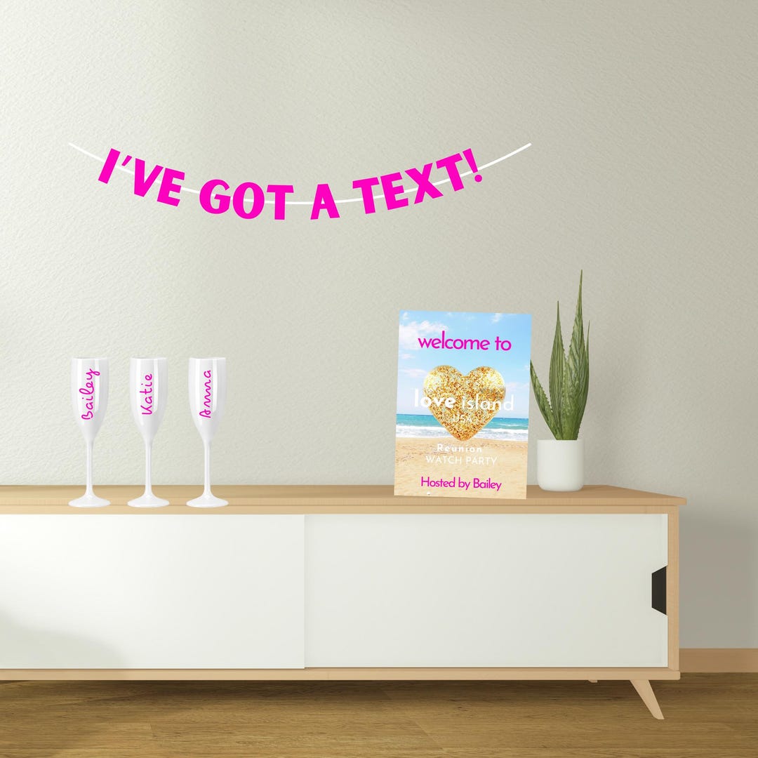 Island Watch Party Sign Digital Download - Etsy