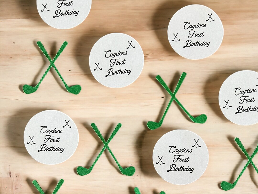 Custom Golf Birthday Confetti | Par-tee Decorations - Etsy