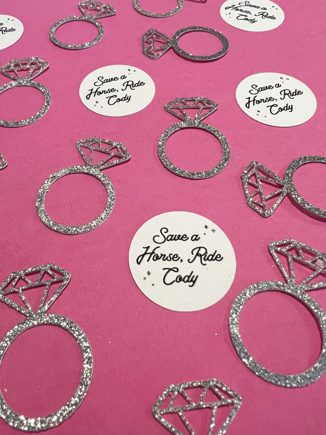 Sparkle Ring Custom Confetti Bachelorette Confetti - Etsy