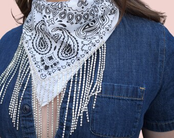 Rhinestone Cowgirl Bandana - Etsy