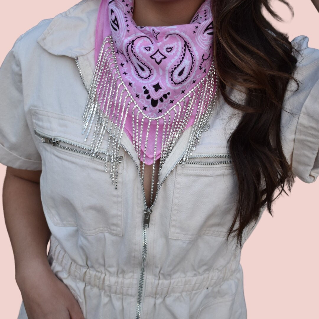 Bachelorette Rhinestone Bandana | Disco Cowgirl Bandana - Etsy