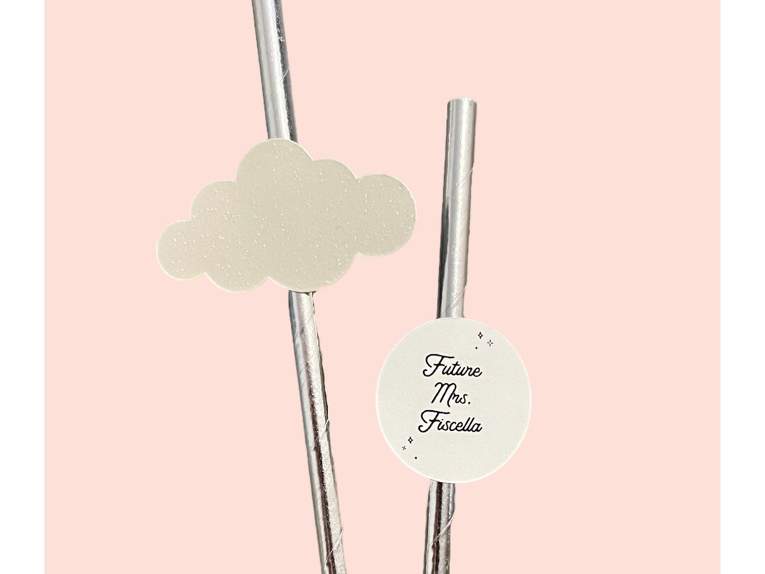 On Cloud 9 Straws | Bachelorette Straws - Etsy