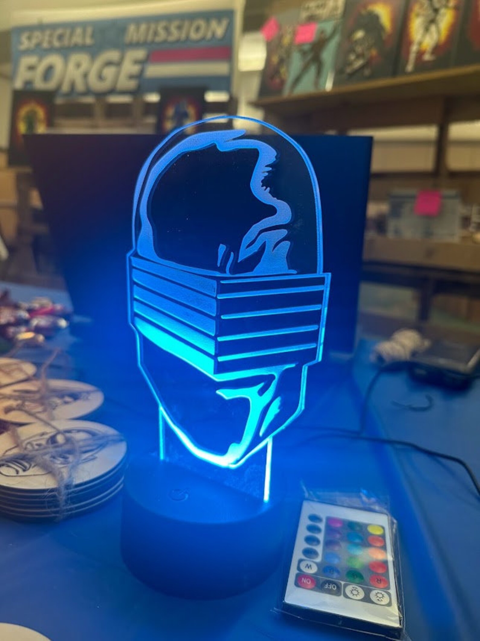 GI Joe Edge Lit Acrylic Night Light - Cobra Insignia or Snake Eyes - Etsy
