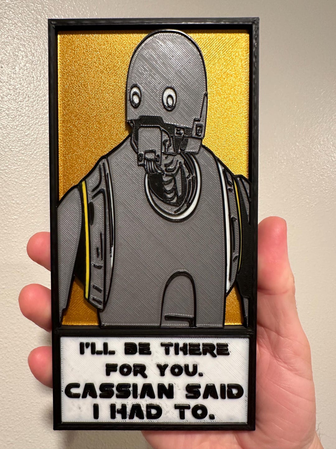 K2SO Andor 3D Printed Art Sign - Etsy
