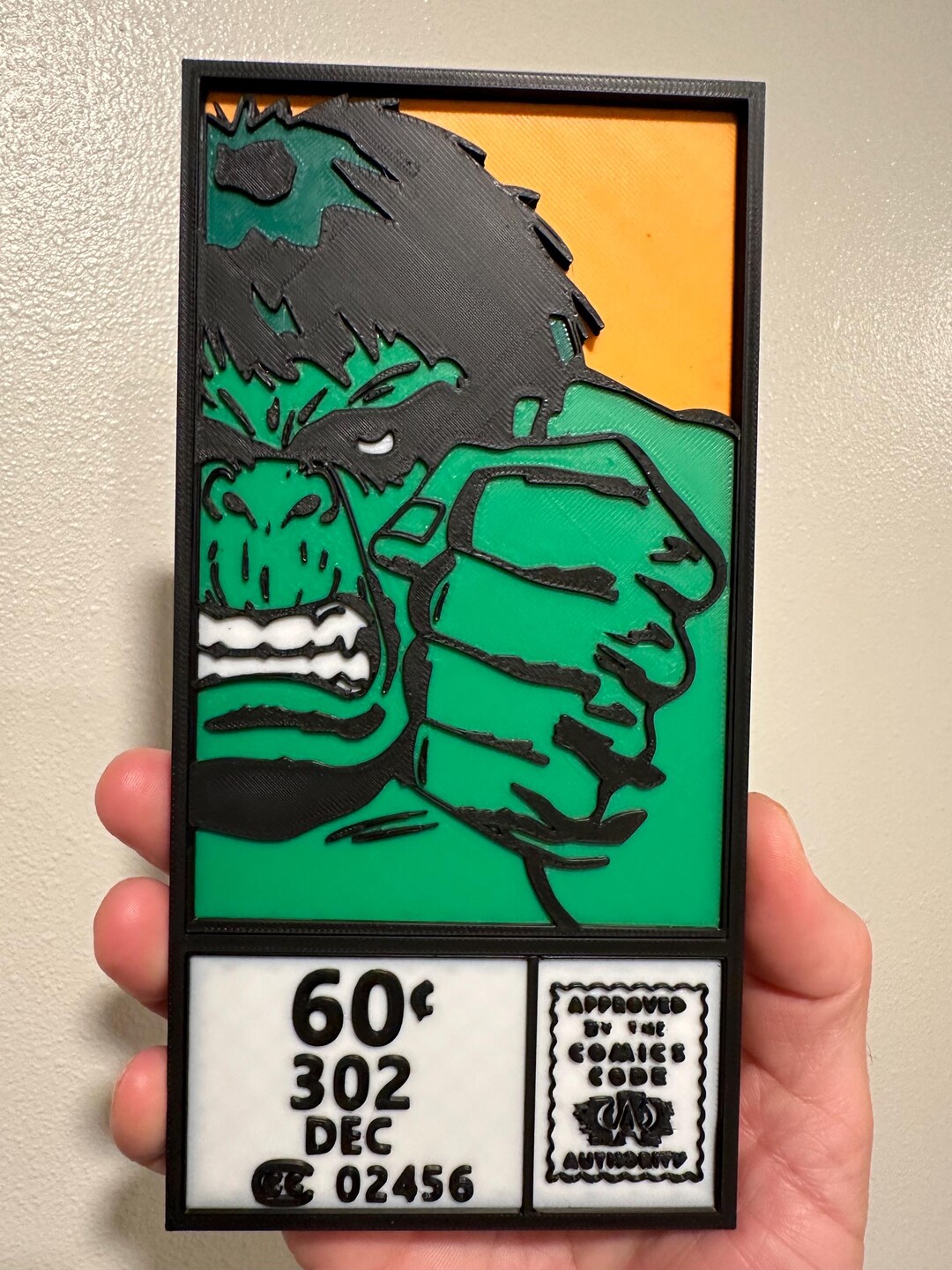 Hulk Fist 3D Printed Cornerbox Art - Etsy