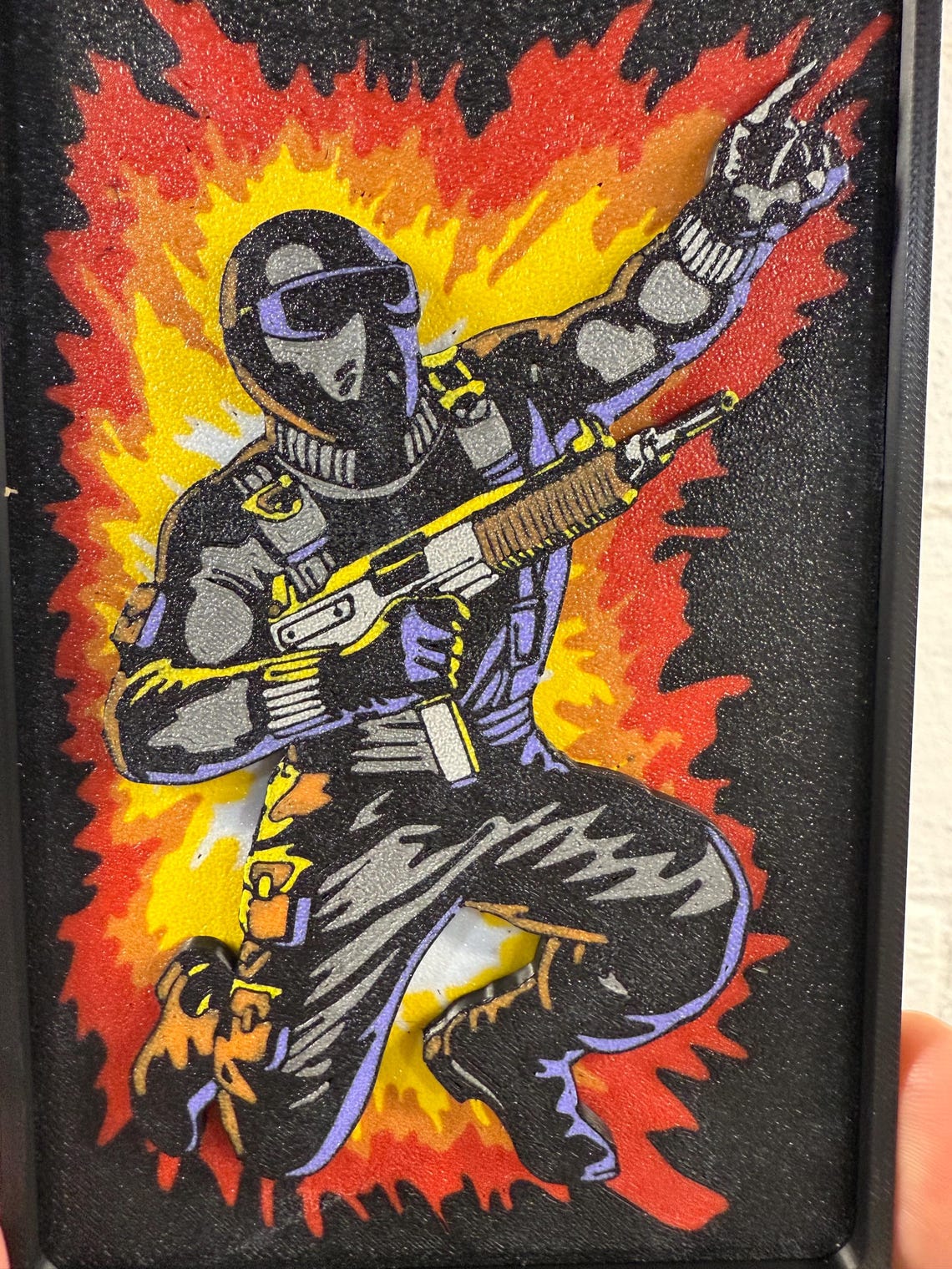 Snake Eyes 3D Printed Card Back Art Sign - Etsy