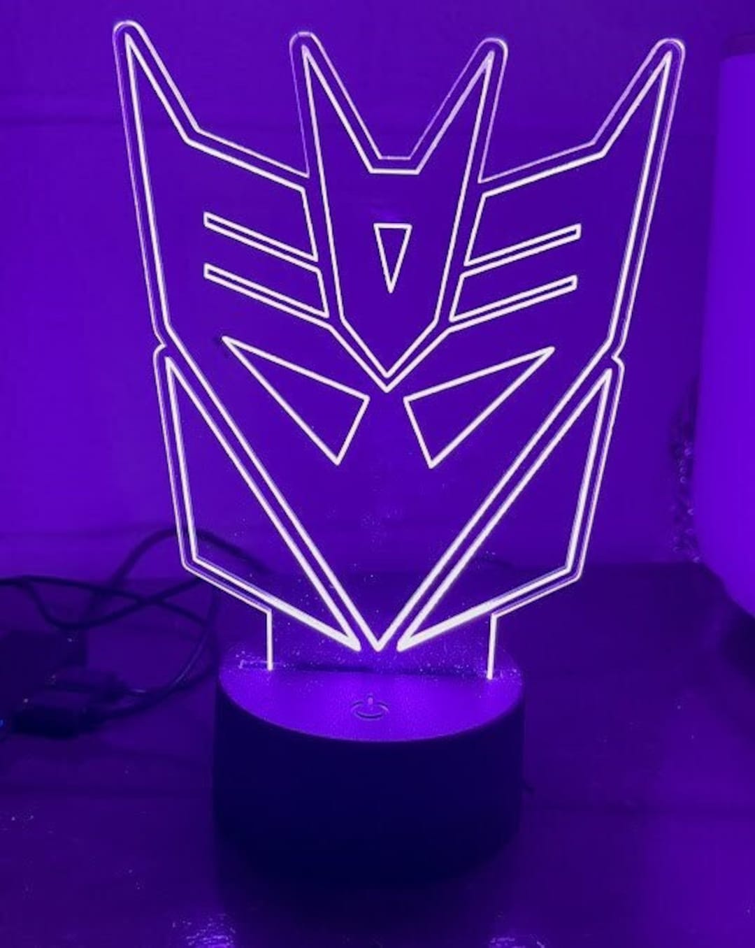 Transformers Edge Lit Acrylic Night Light - Decepticon, Megatron ...