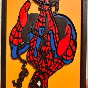 Spidey 3D Printed Cornerbox Art - Etsy