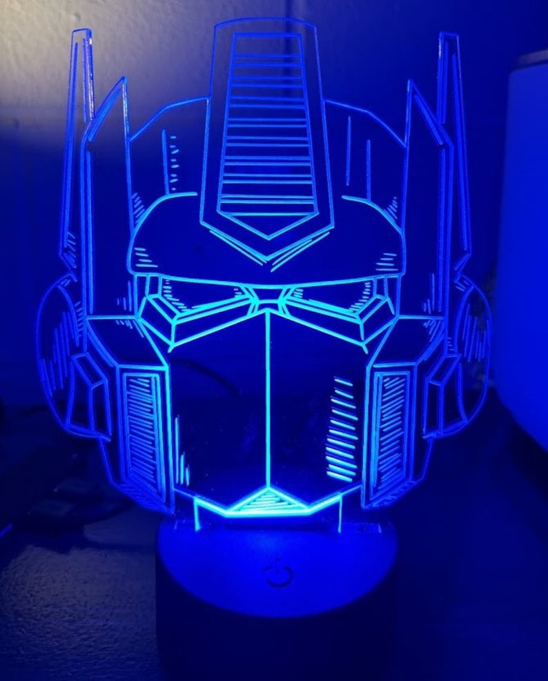 Transformers Edge Lit Acrylic Night Light Decepticon, Megatron, Autobot ...
