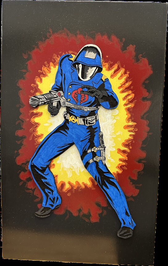 G.I. Joe Inspired Toy Card Backer Art - Etsy