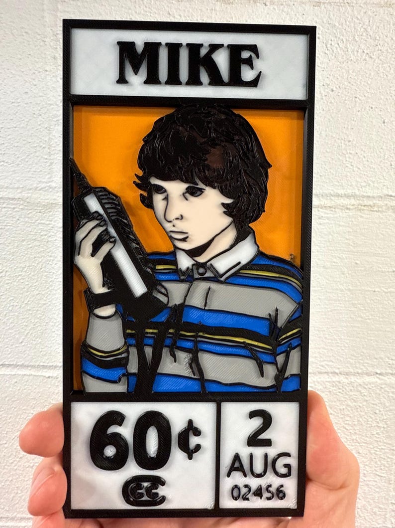 Mike Comic Book Corner Box 3D Printed Sign - Etsy