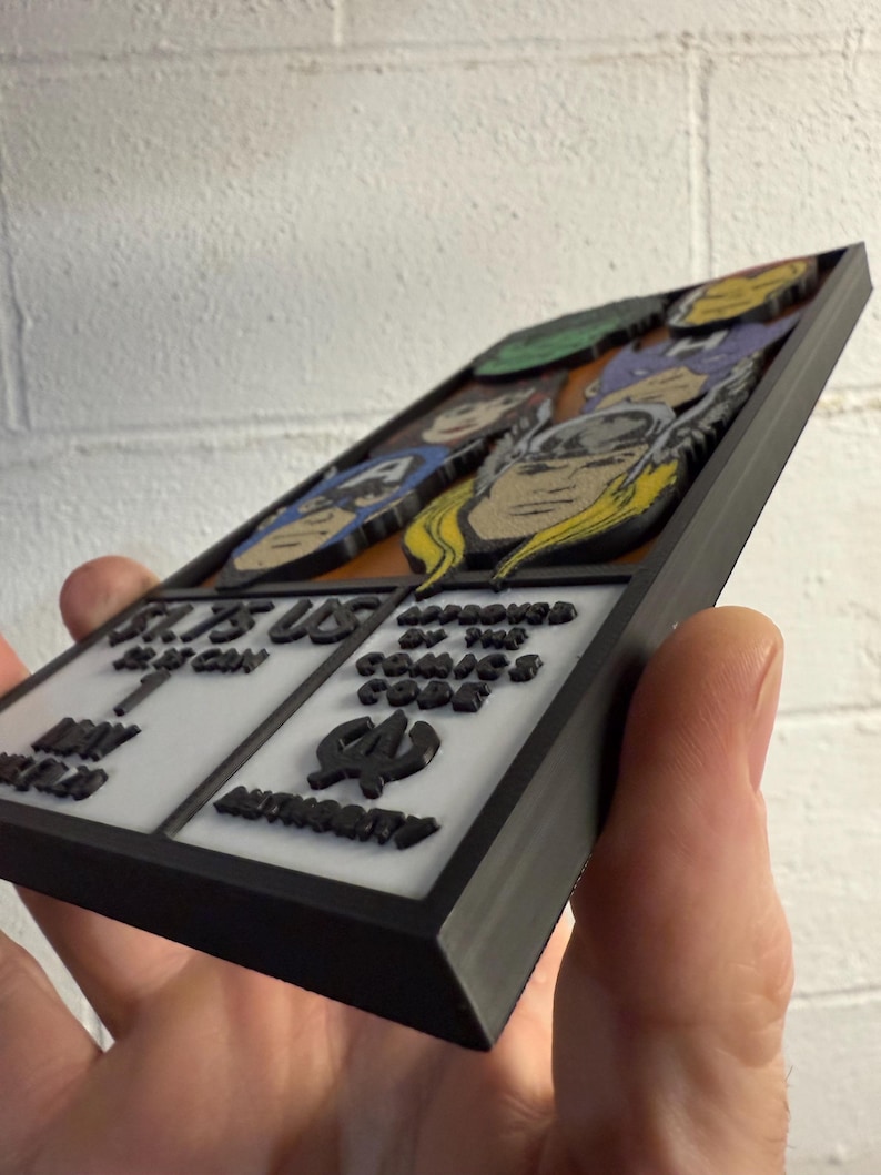 MCU 6 3D Printed Corner Box Art - Etsy