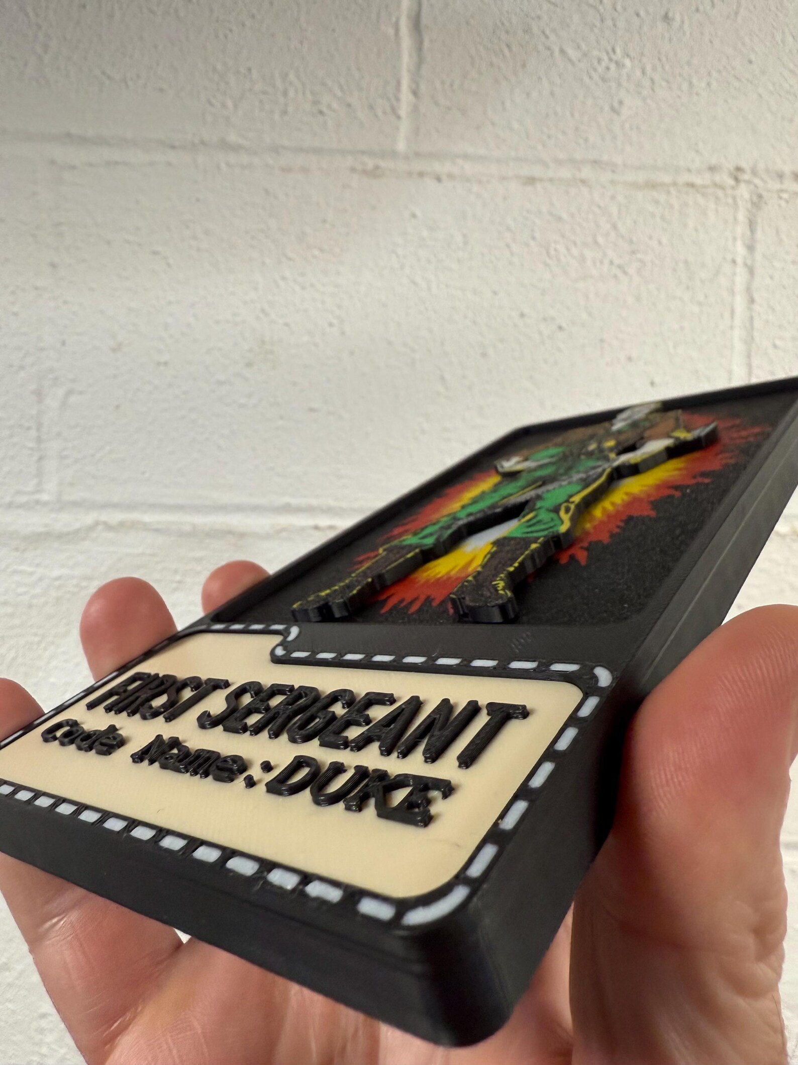Duke 3D Printed Card Back Art Sign - Etsy