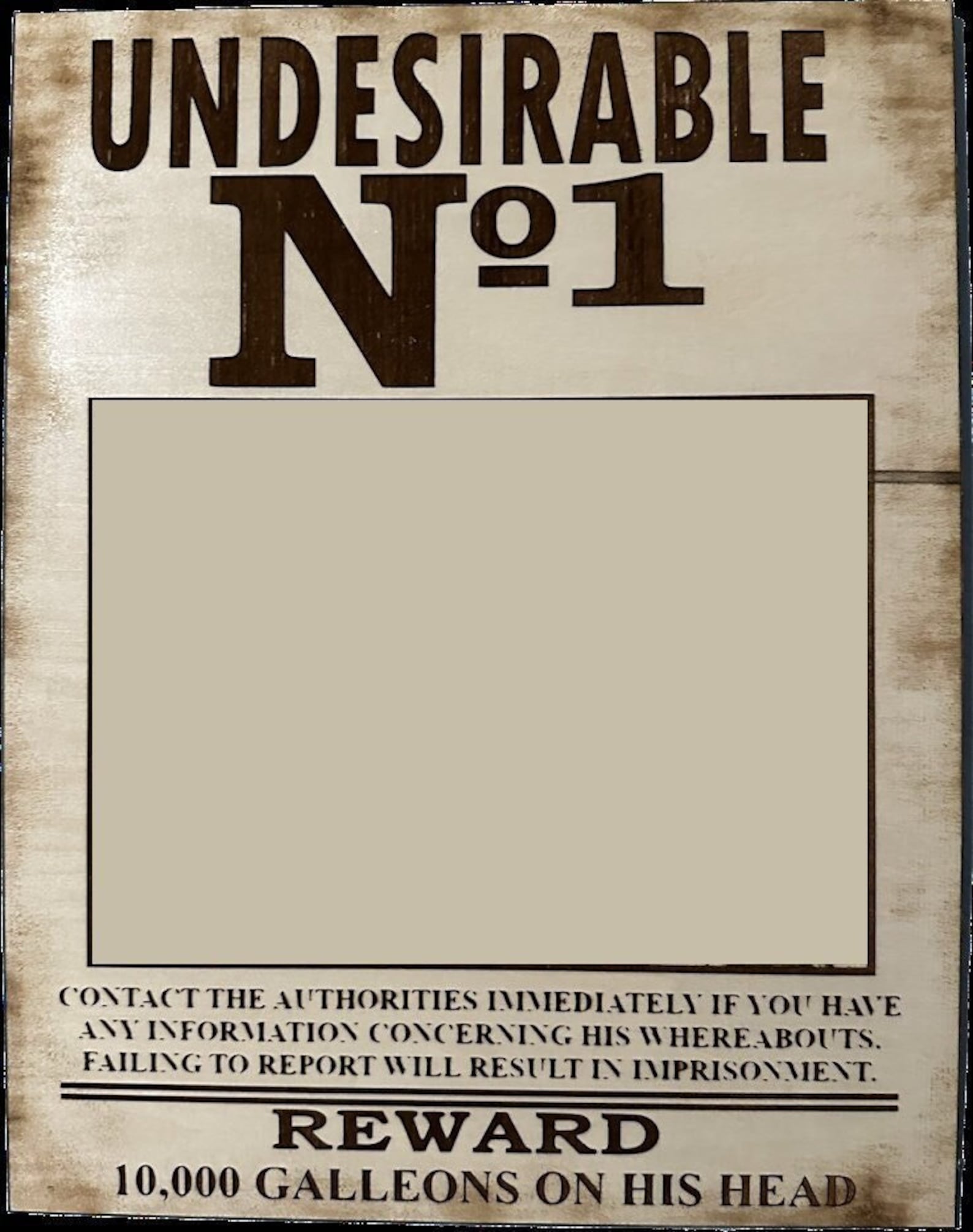 Undersirable No 1 Wizard Wanted Poster SVG File for Glowforge - Etsy