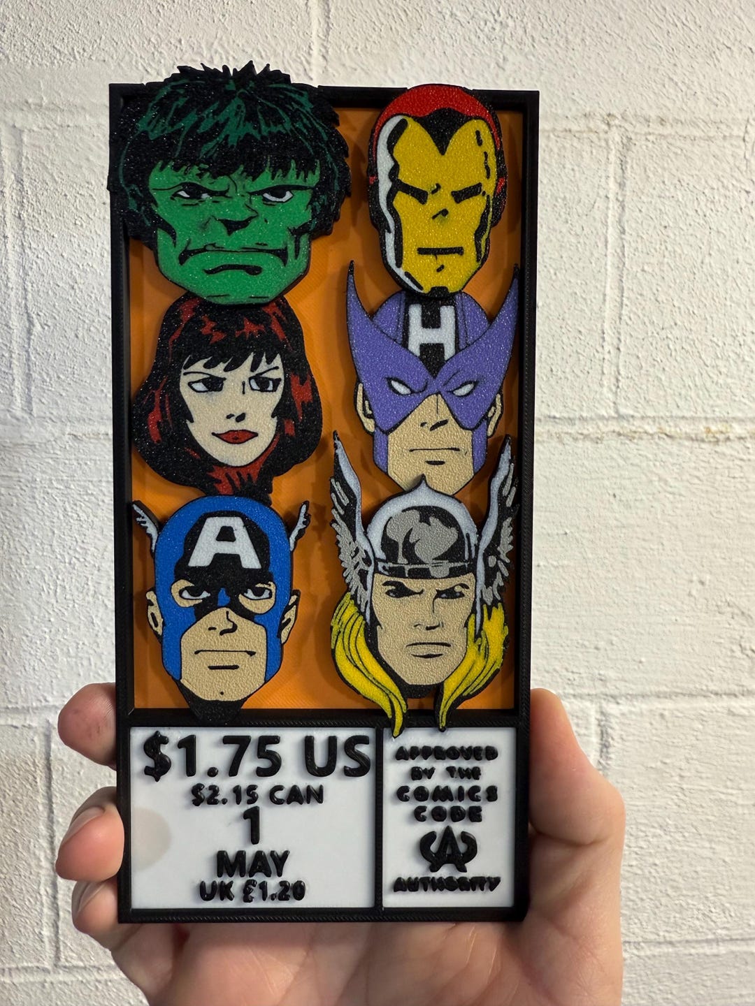 MCU 6 3D Printed Corner Box Art - Etsy