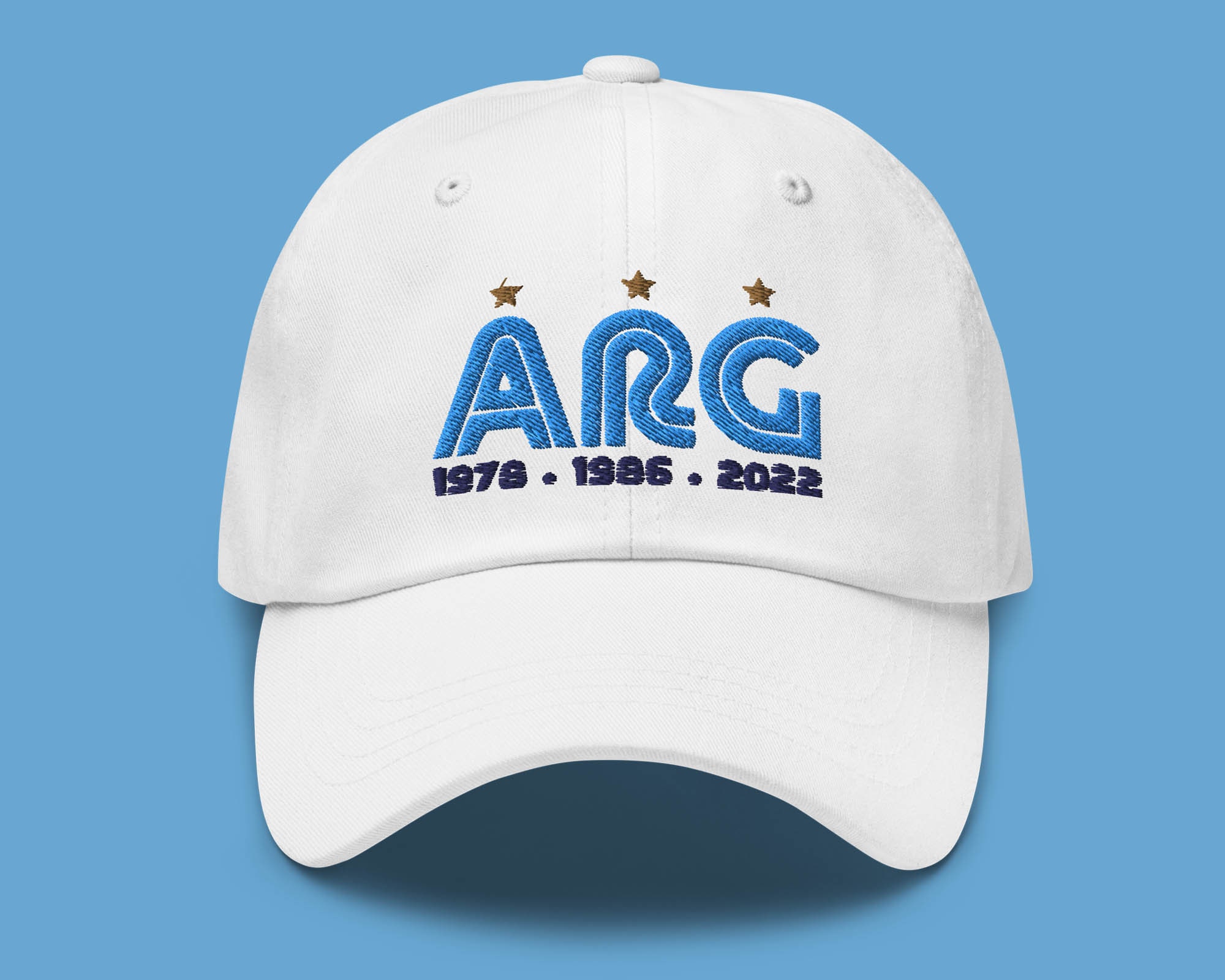 Argentina World Cup Champion White Baseball Cap Argentina 78 Hat ...