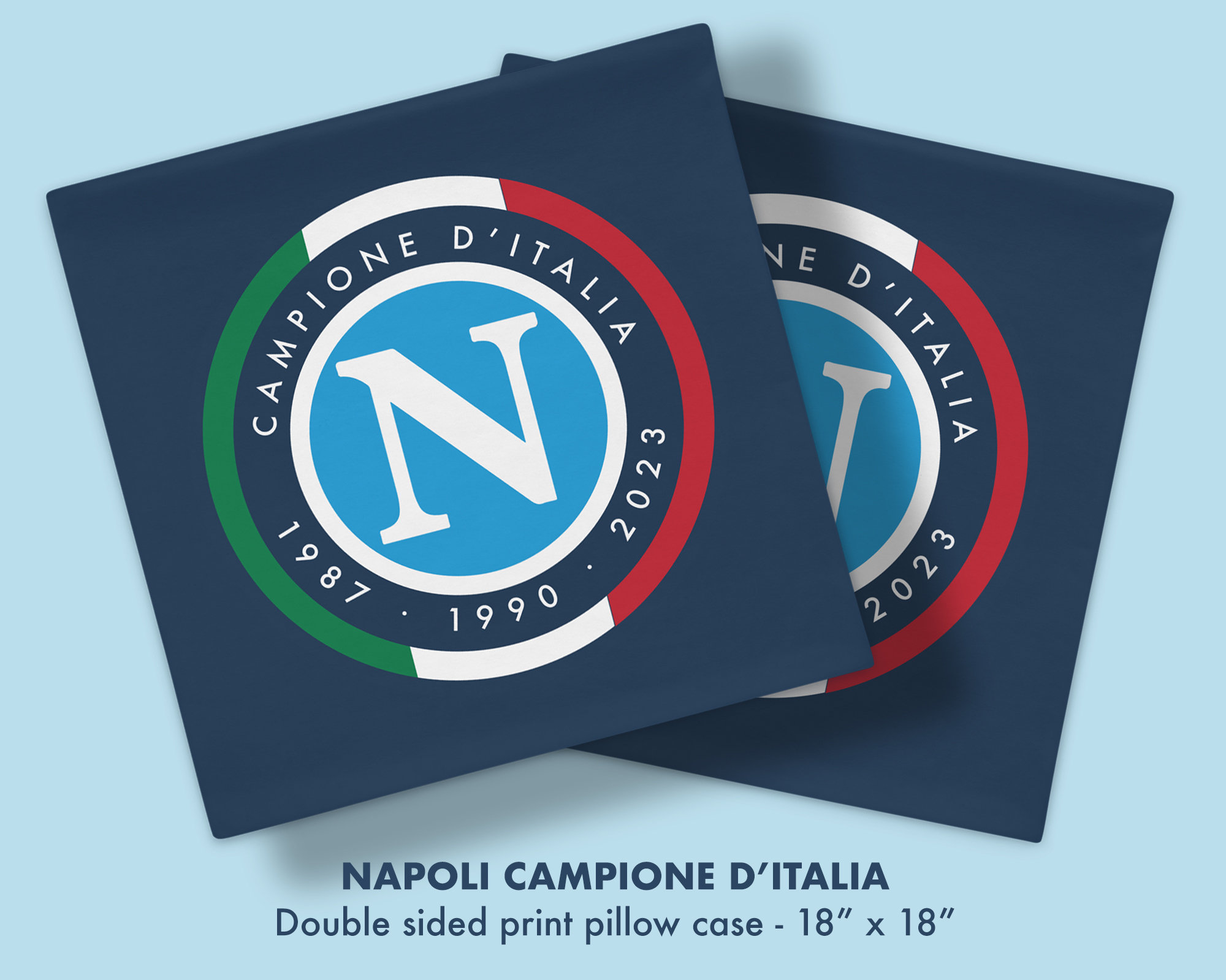Napoli Campione D Italia Pillow Case Soccer Pillow Cover Gift for ...