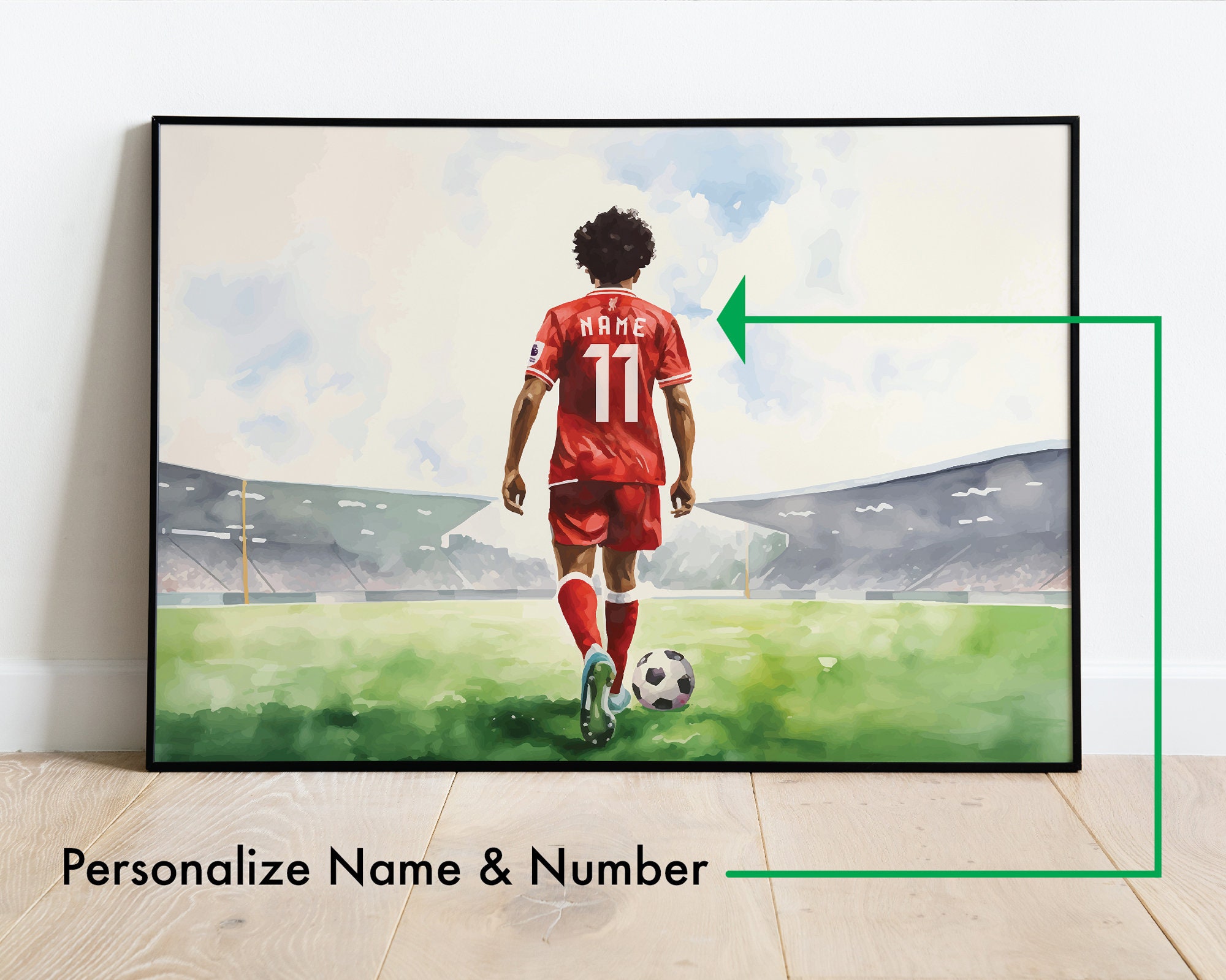 Personalized Liverpool Poster Digital Download Custom Football Wall Art ...