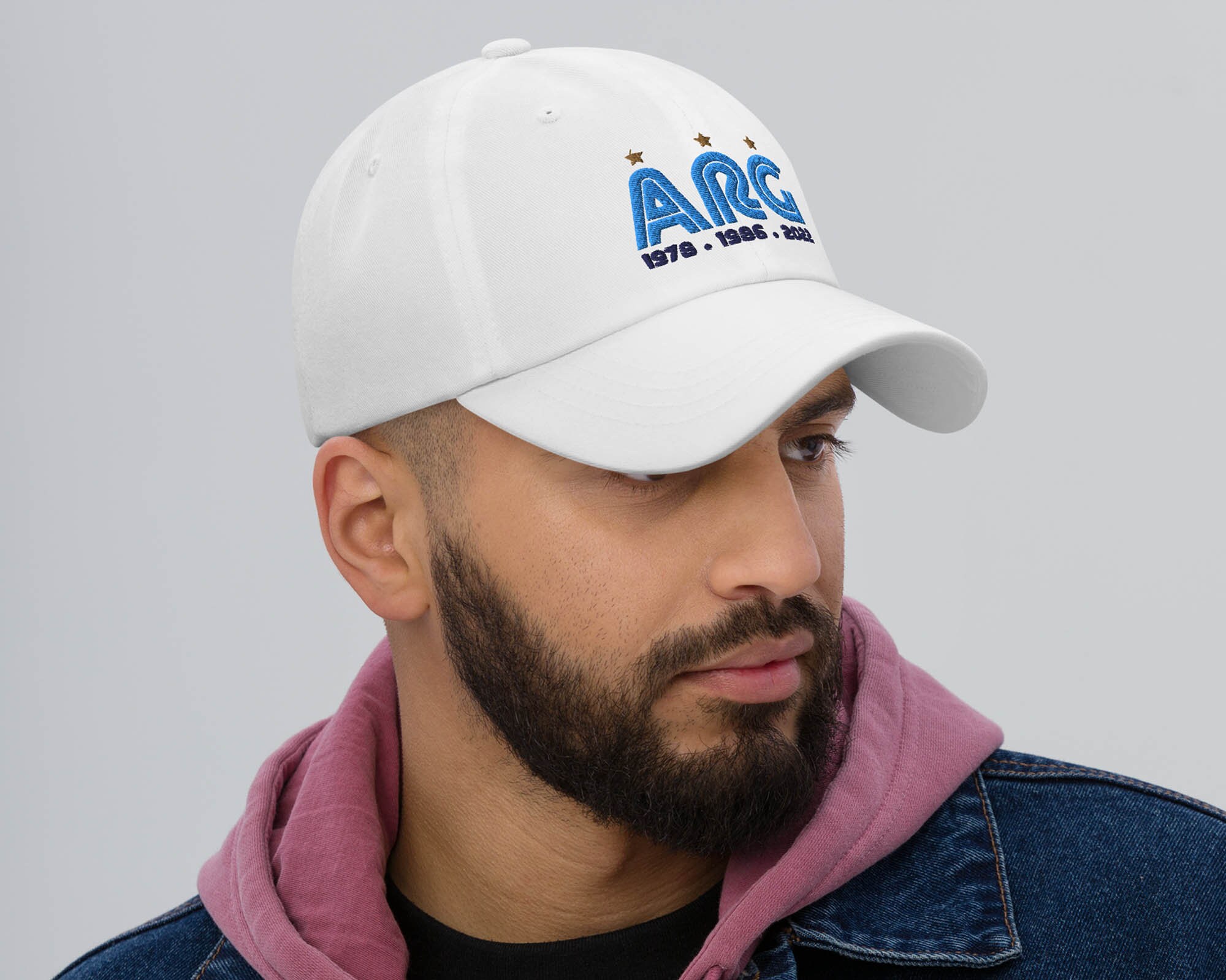 Argentina World Cup Champion White Baseball Cap Argentina 78 Hat ...