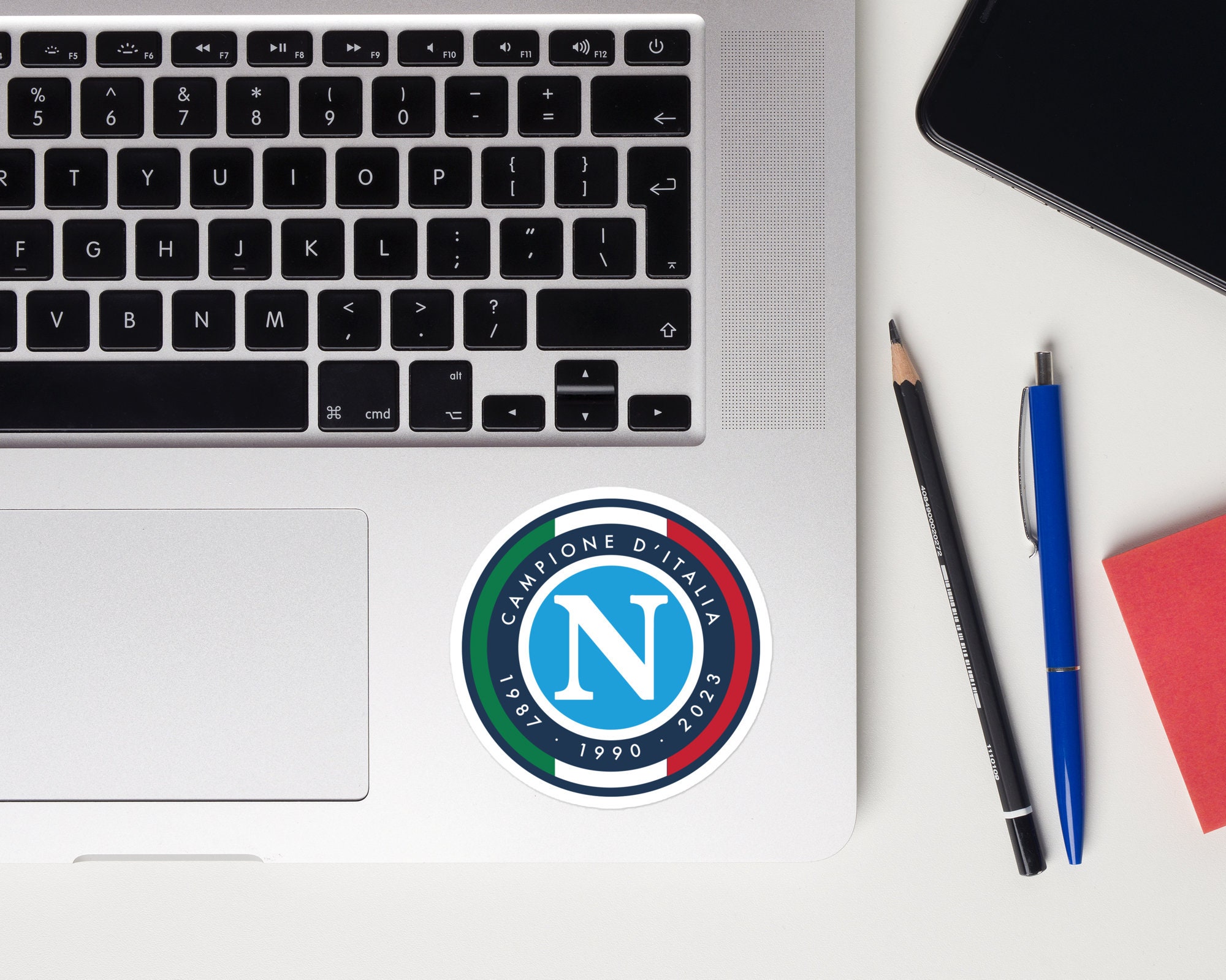 Napoli Campione Ditalia 2 Stickers Pack Laptop Decals Gift for Napoli ...