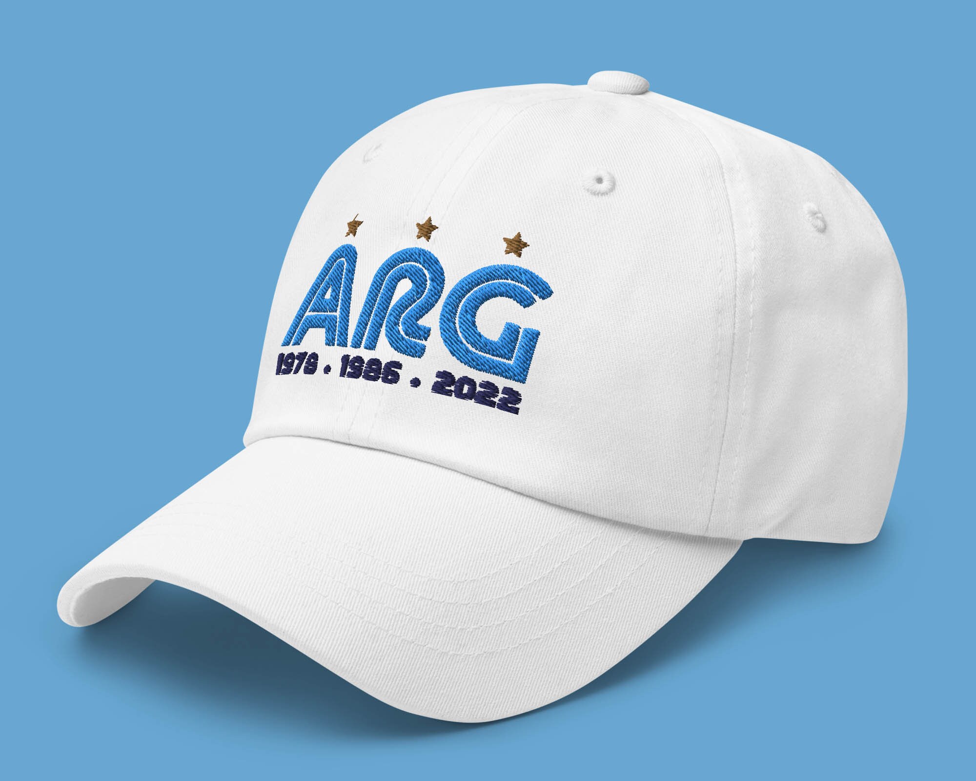 Argentina World Cup Champion White Baseball Cap Argentina 78 Hat ...