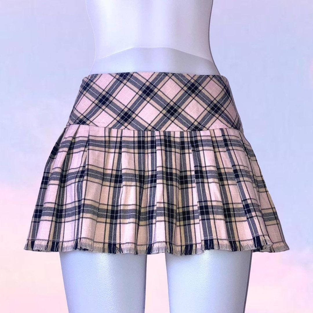 Vintage 90s Y2k Plaid Pleated Mini Skirt - Etsy