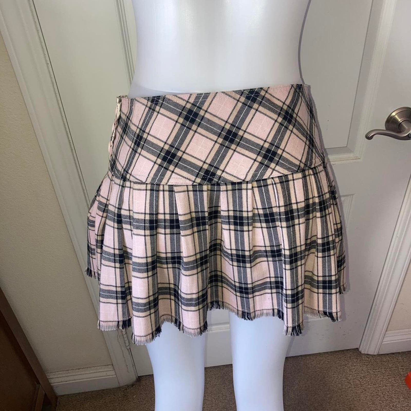 Vintage 90s Y2k Plaid Pleated Mini Skirt - Etsy