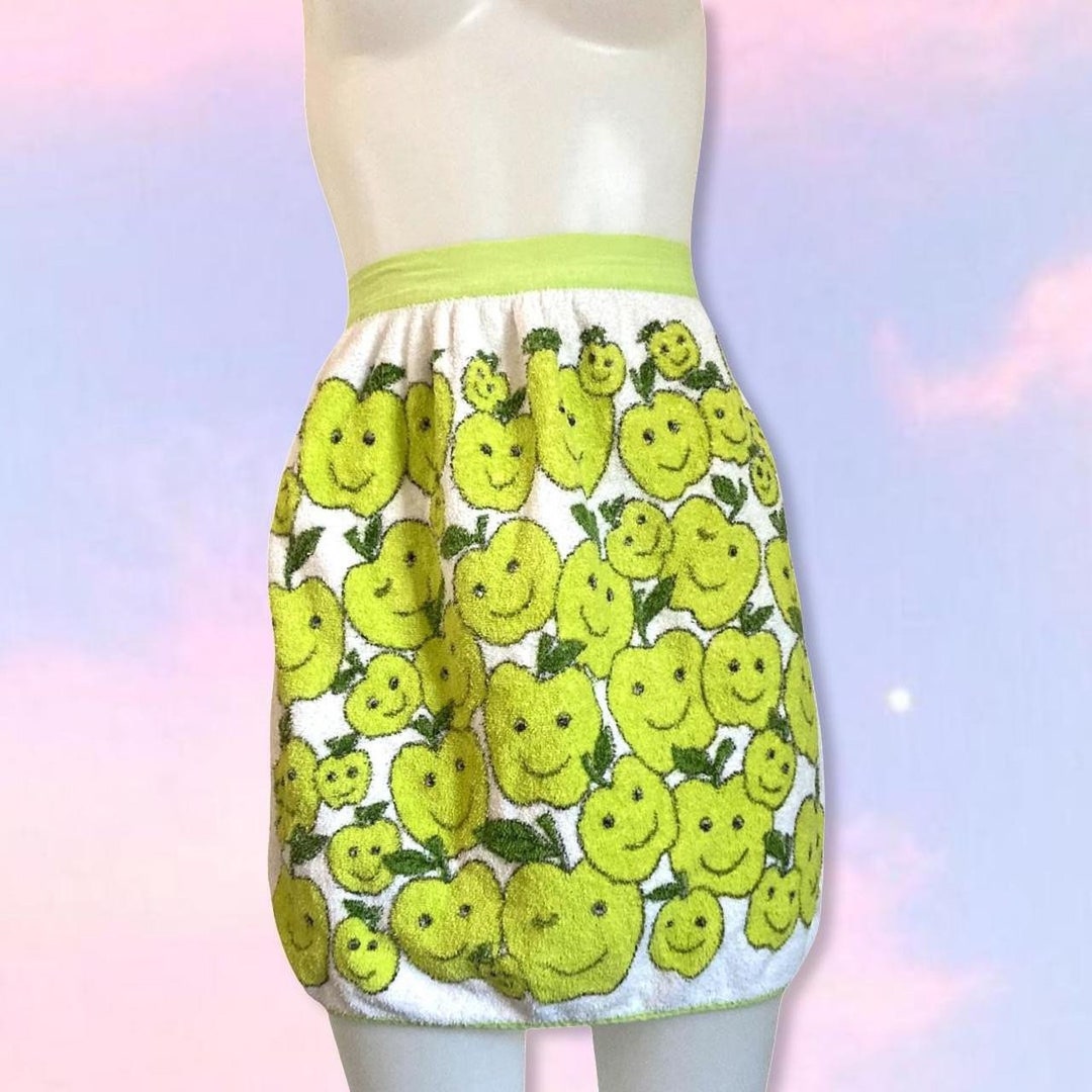 Vintage 1970s Terry Cloth Apron - Etsy