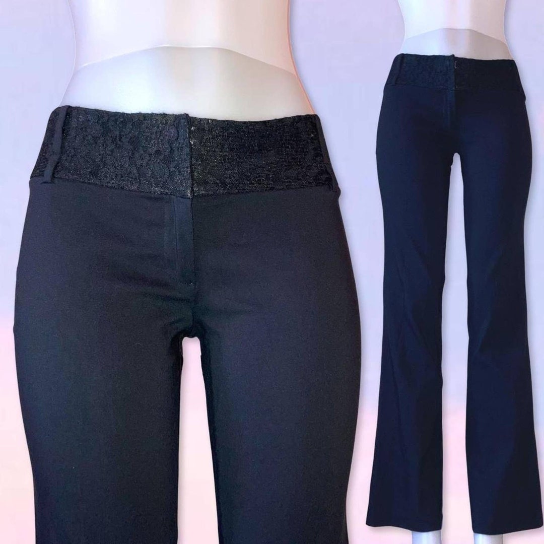 Vintage 90s Y2k Flared Lacey Pants - Etsy