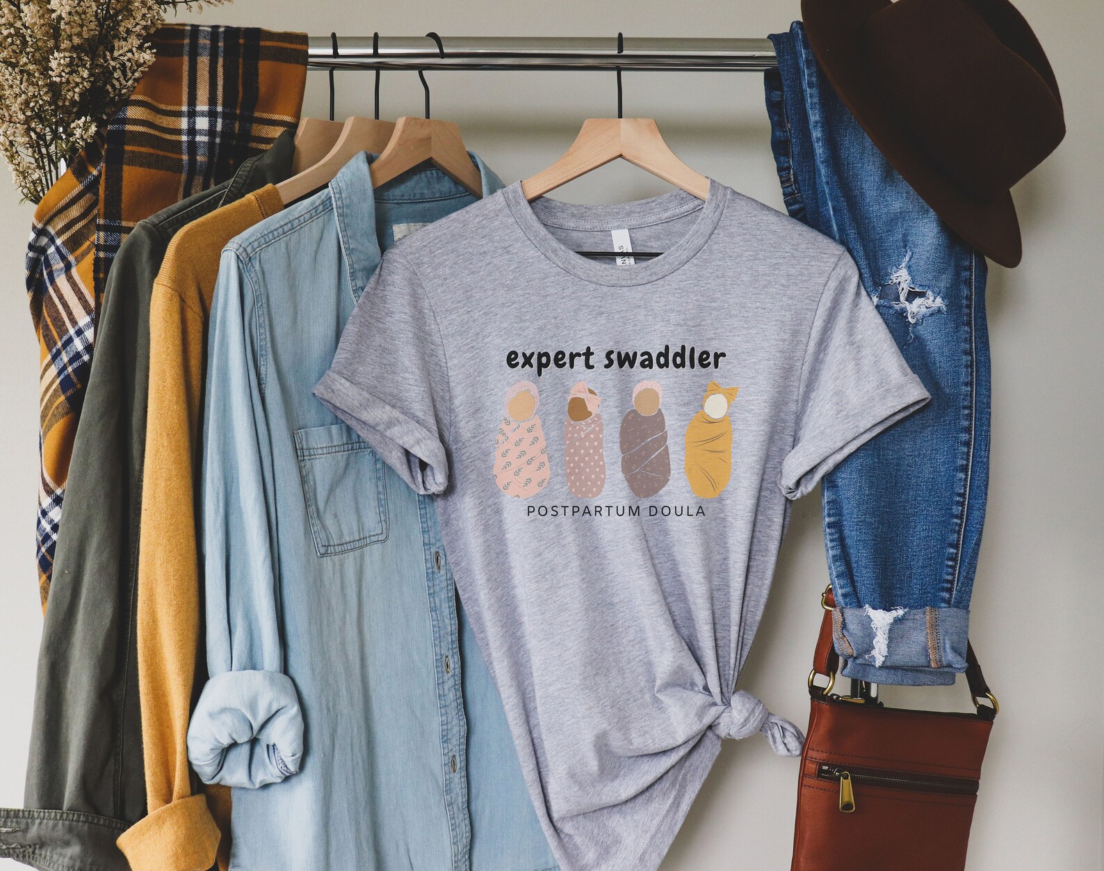 Postpartum Doula Shirt | Expert Swaddler Shirt, Postpartum Nurse, Labor ...
