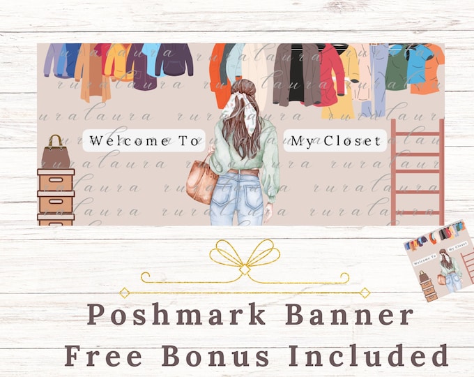 Poshmark Closet Banner, Welcome to My Closet, Poshmark Signs, Poshmark ...