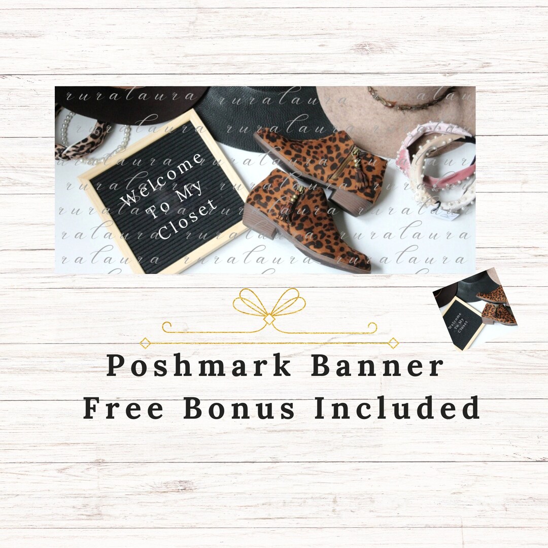 Poshmark Closet Banner Welcome to My Closet Poshmark Signs - Etsy