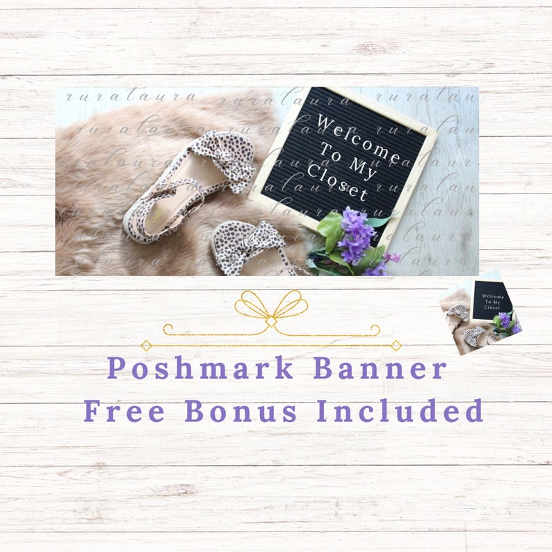 Poshmark Closet Banner Welcome to My Closet Poshmark Signs - Etsy
