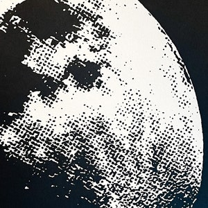 Moon & Saturn Screen-print - Etsy