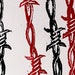 Chain and Barbed Wire Linocut Double-print - Etsy