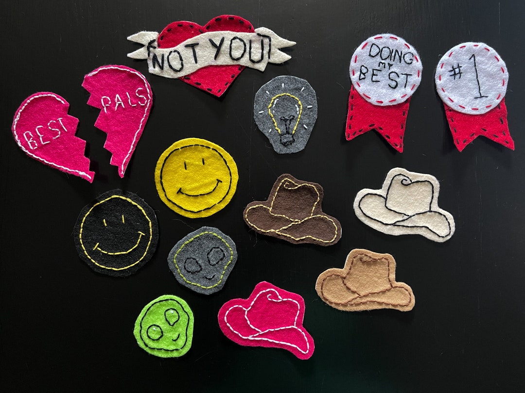 Embroidered Felt Iron-on Patch - Etsy