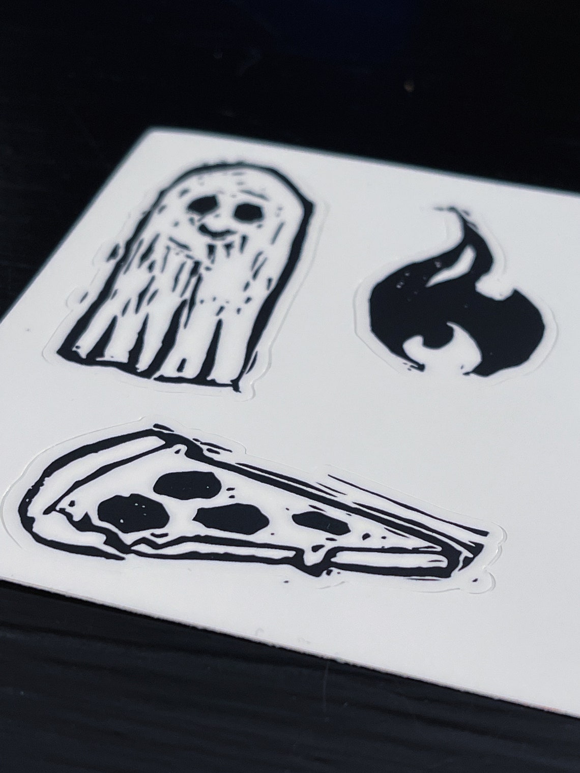 Linocut Eraser Print Sticker Sheet - Etsy