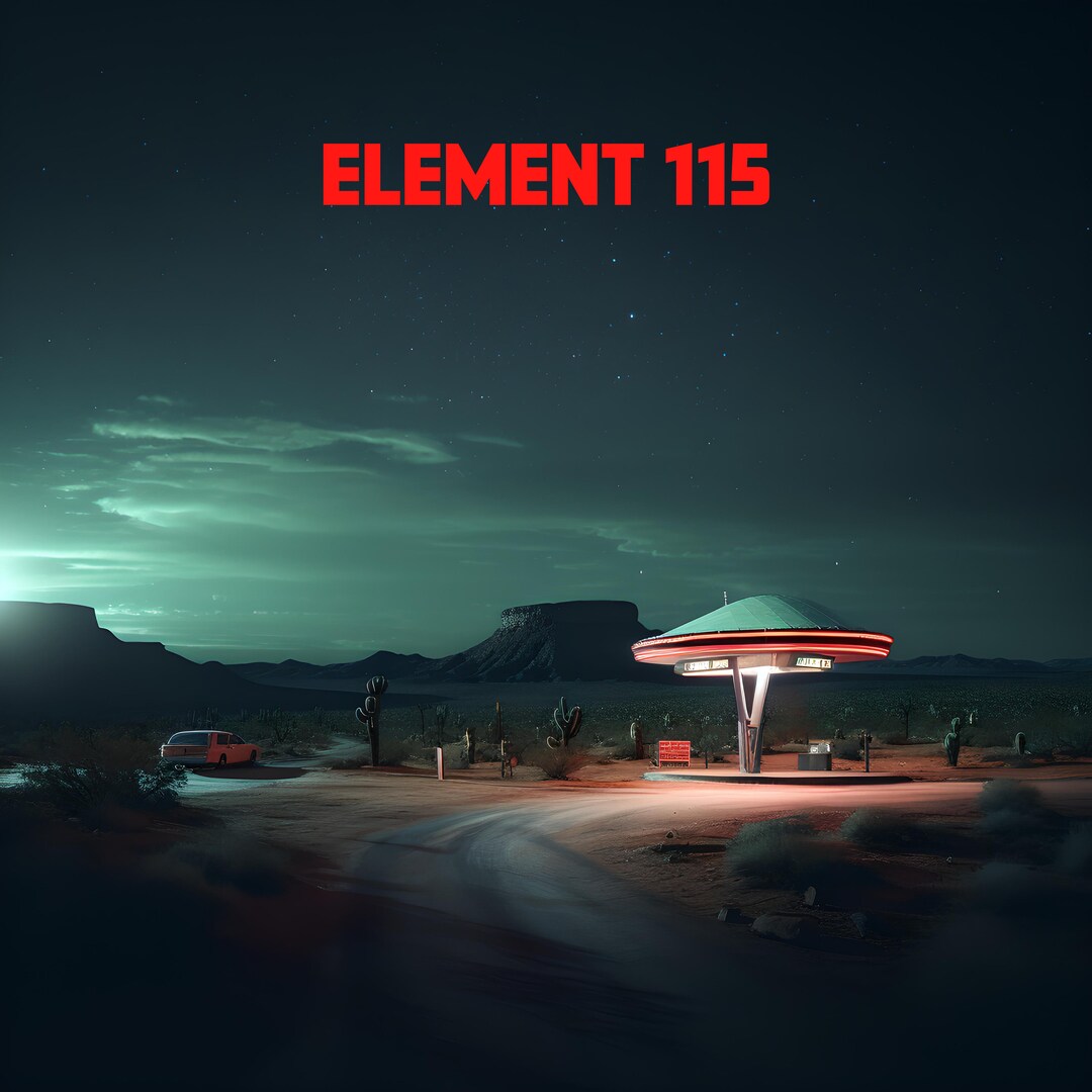 UFO UAP Element 115 UFO Desert 5 Original Artwork 13x19 Poster - Etsy