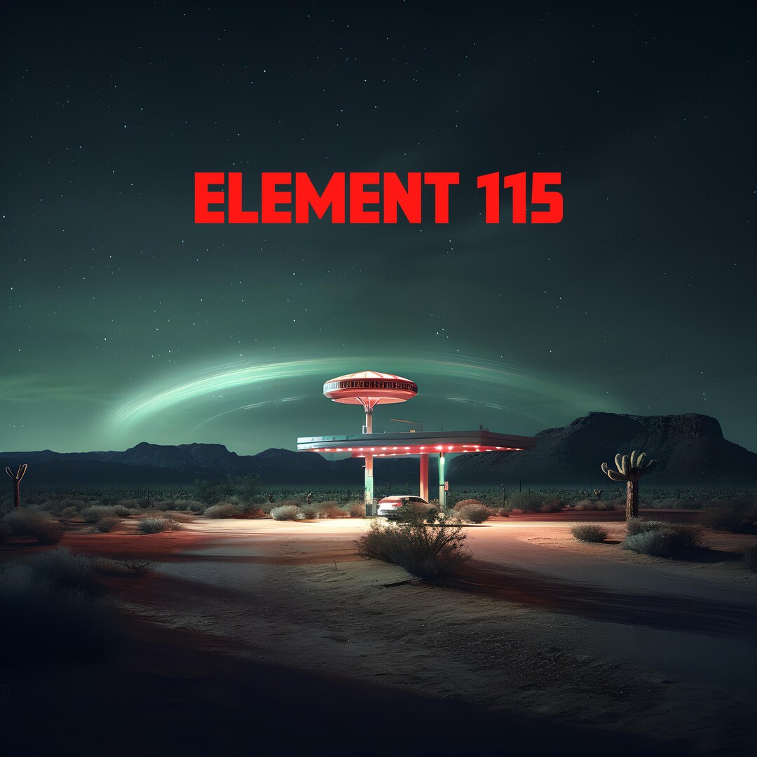 UFO UAP Element 115 UFO Desert 2 Original Artwork 13x19 Poster - Etsy