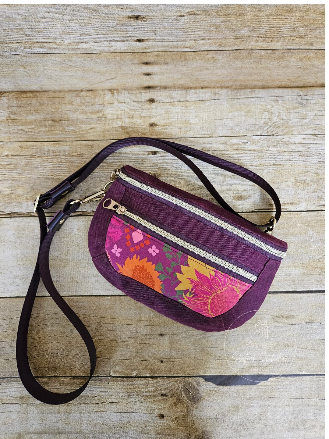 Clamshell Sling Bag, Fanny Pack, Belt Bag, Crossbody Bag, Festival Bag ...