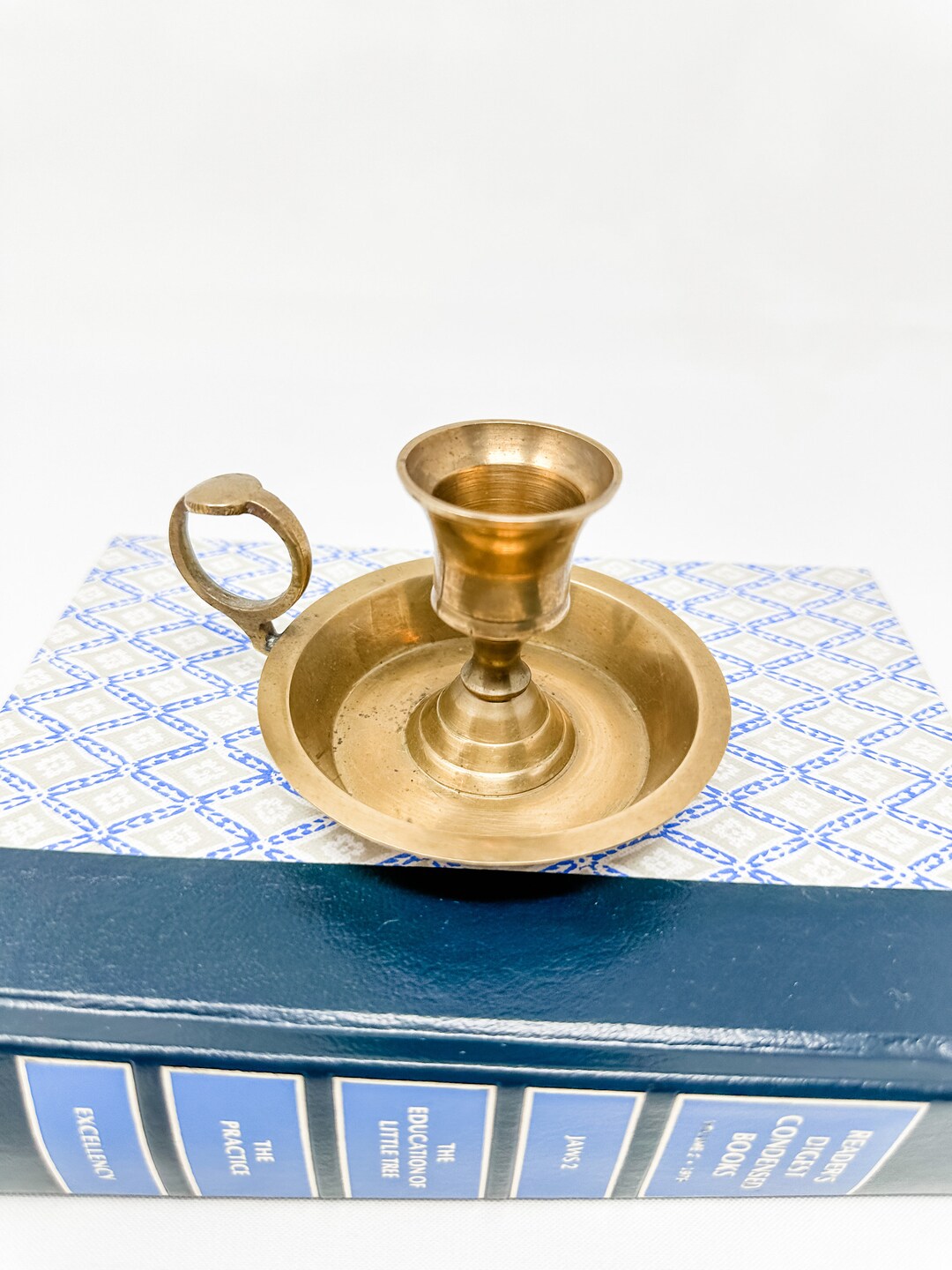 Small Classic Brass Vintage Chamber Candlestick Holder: A - Etsy
