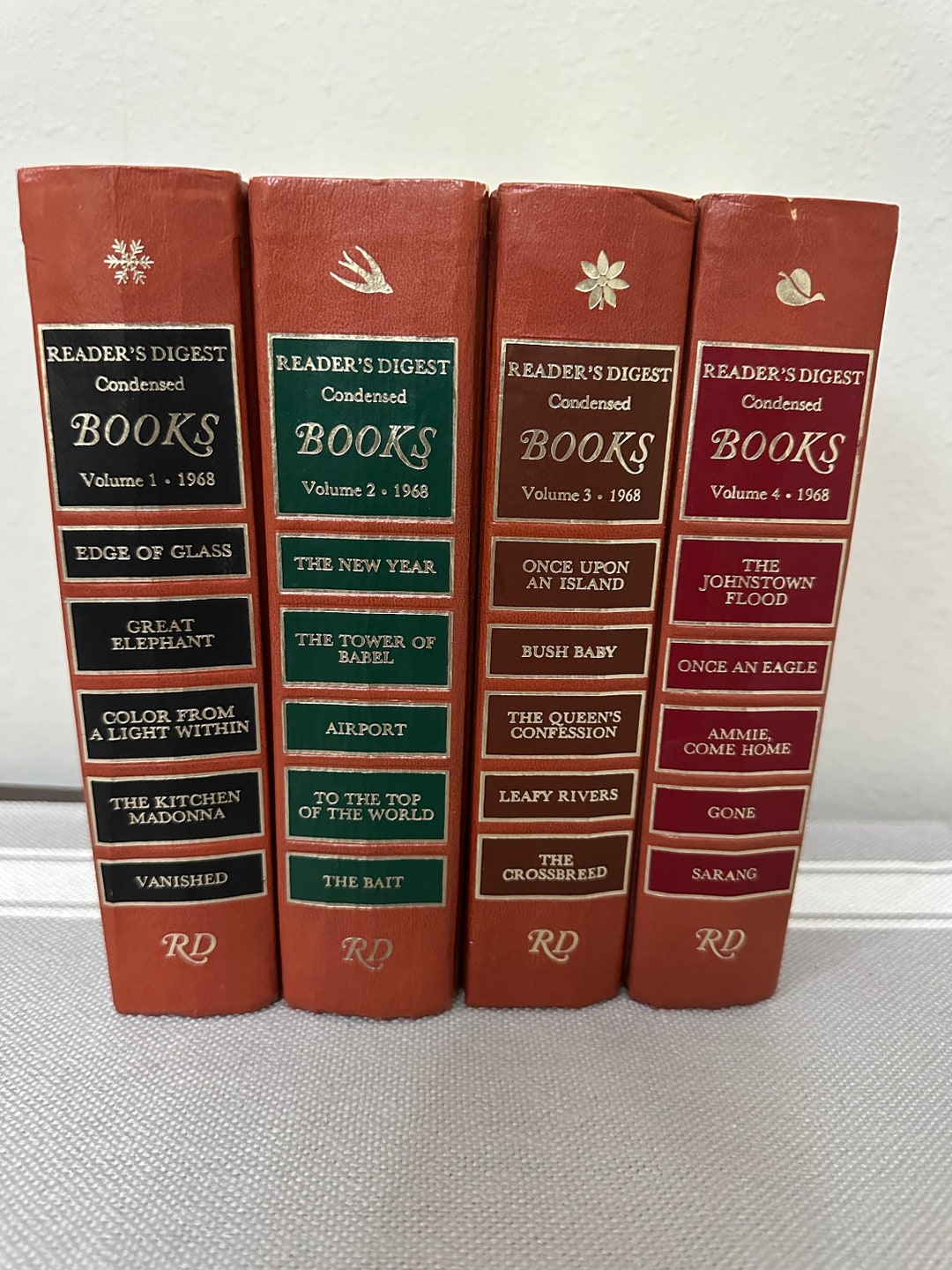 Curated Book Set Choice, Colorful Book Decor, Readers Digest Curated ...