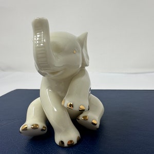 Vintage Lenox Elephant 2.5 Figurine, Small Ivory and Gold Decor, Mini ...