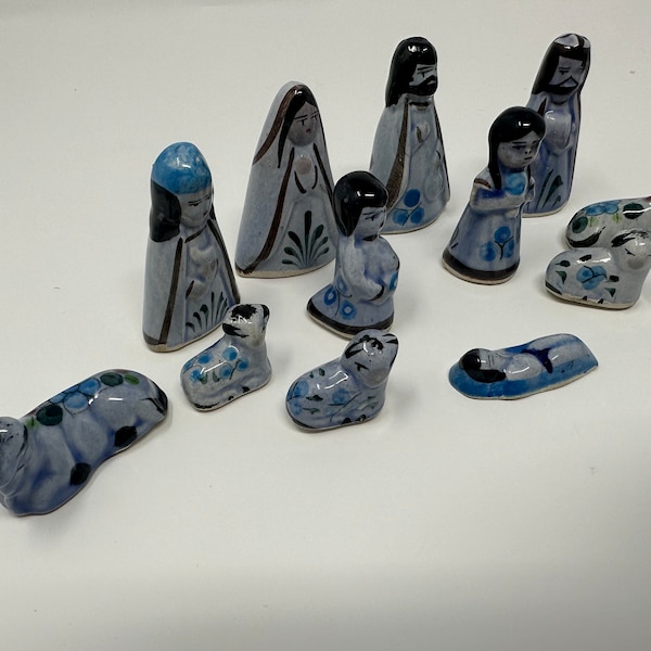 Pottery Nativity Set - Etsy