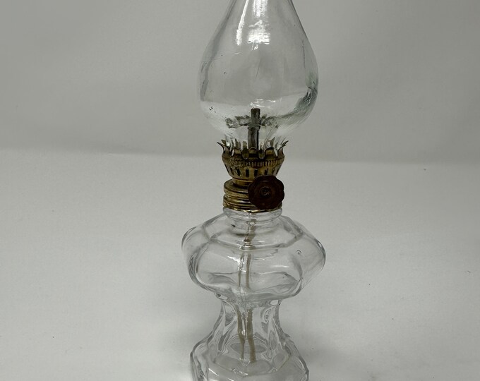 Miniature Oil Lamp, Vintage Mini Glass Lamp - Etsy