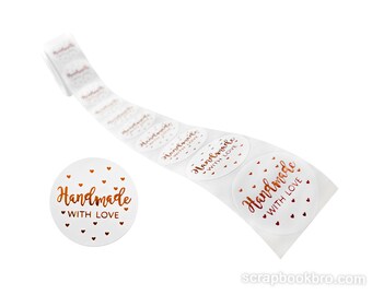 Large White Round Stickers - Etsy