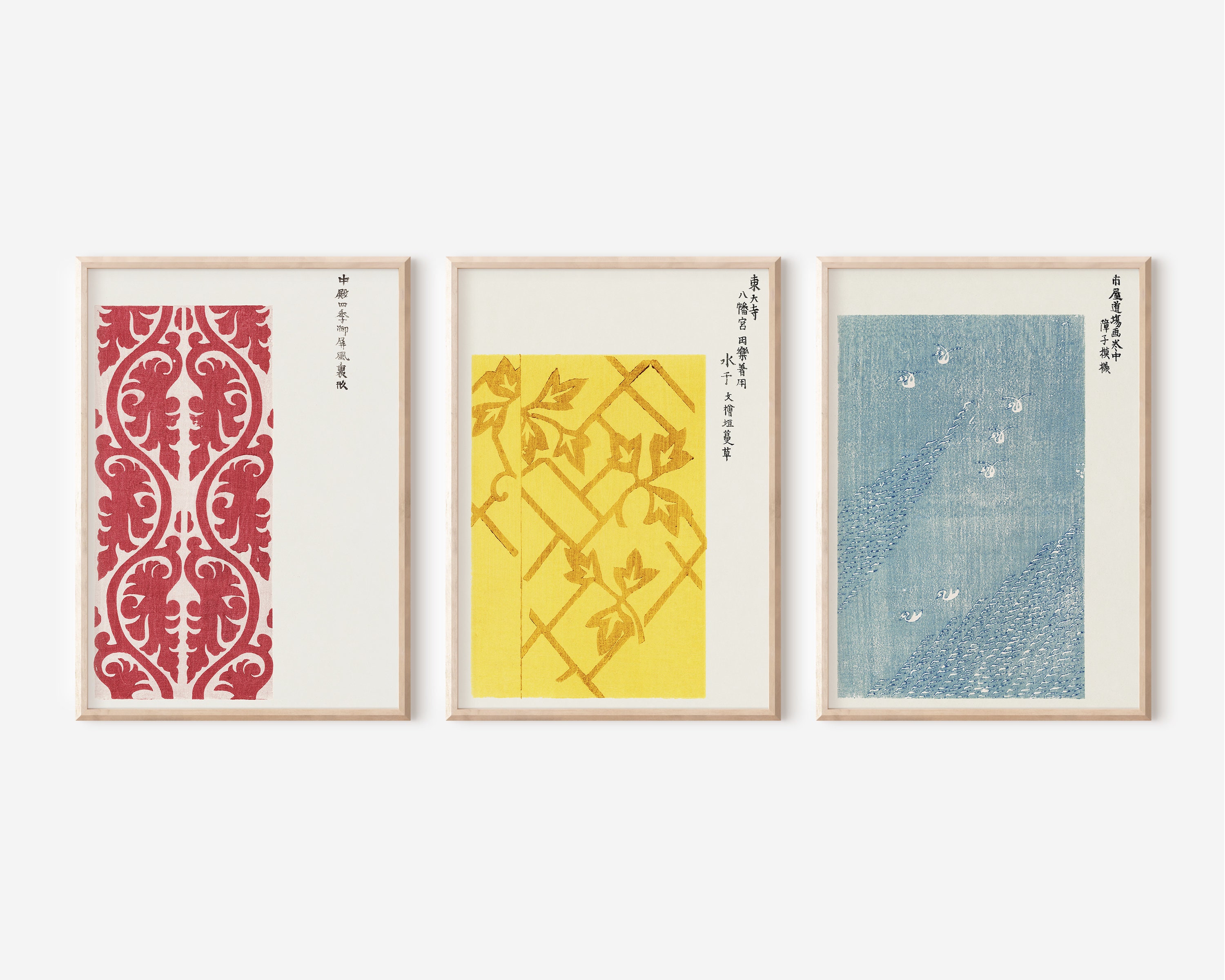 Set of 3 Taguchi Tomoki Print- Japanese Art Print - Woodblock Print ...